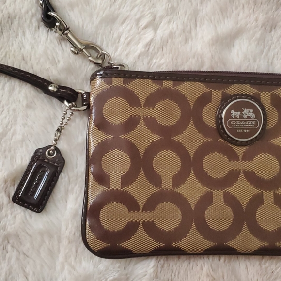 Coach | Bags | Coach C Logo Wristlet Wallet | Poshmark
